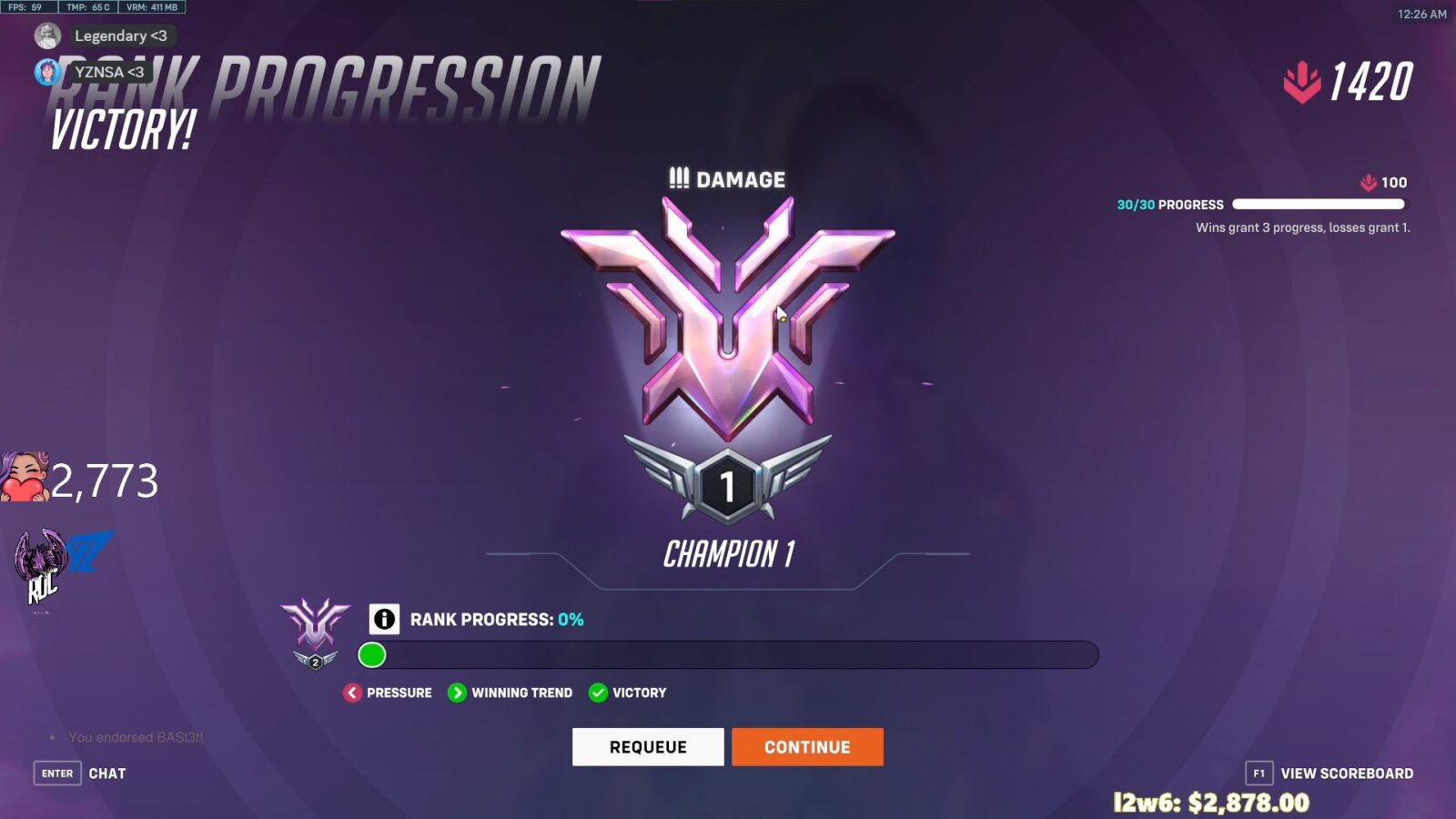 [OW2] 世界最強ファラが史上初のチャンピオン1を達成 | D3watch