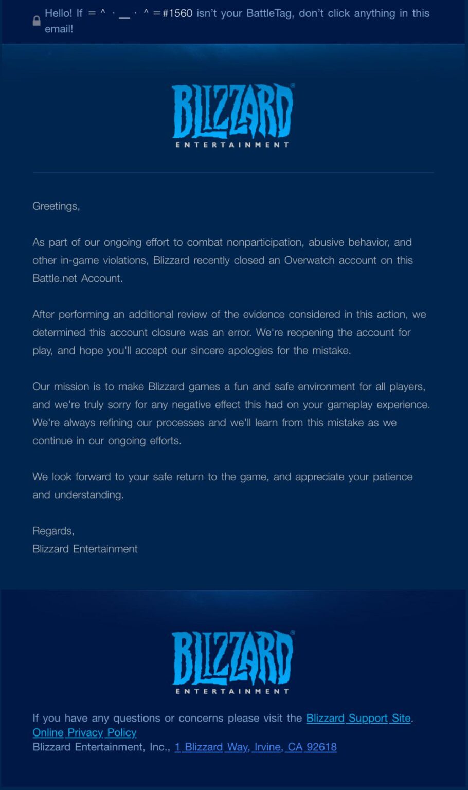 続報 [OW2]【BAN解除】フレイヤのパークが原因でBANされたとするポストが話題に―自動BANシステムの問題点が浮き彫りに | D3watch